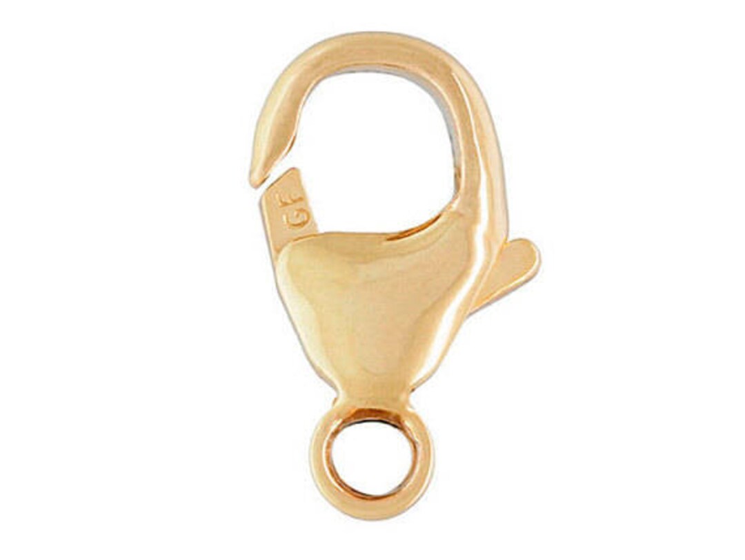 25pc, Gold 13mm Trigger Clasp, Lobster Catch, 14/20 Goldfilled Hooks ...
