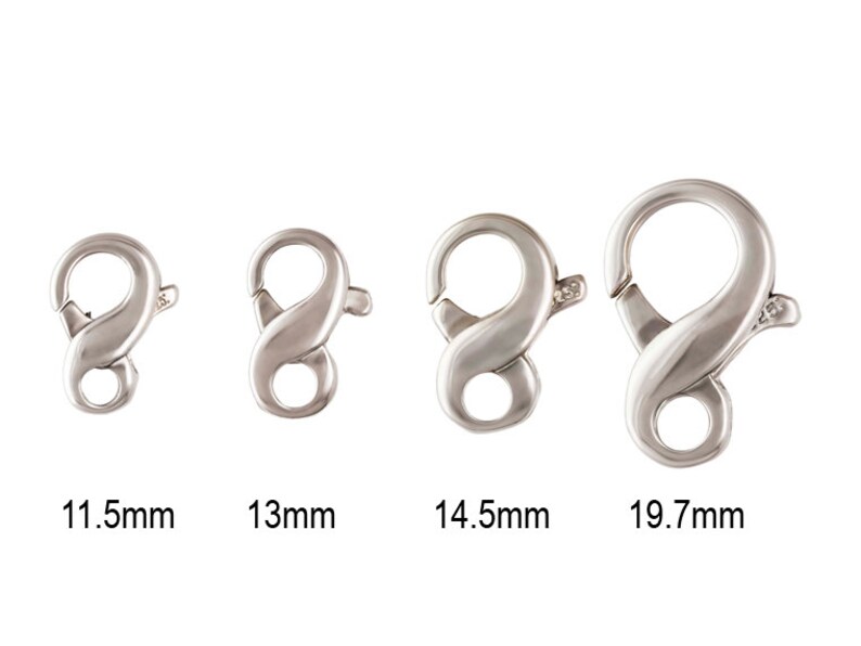 Sterling Silver Clasp, 1pc, Infinity Clasp, Figure 8 Lobster Catch ...