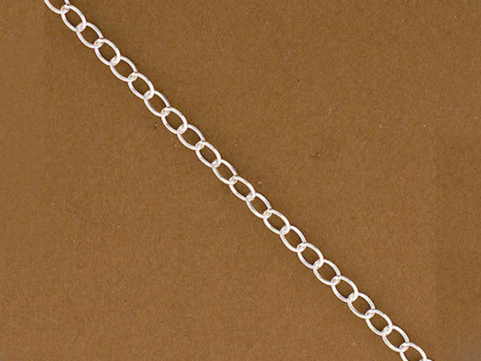 Sterling Silver Extension Chain .925 Sterling Silver Chain by the Foot ...