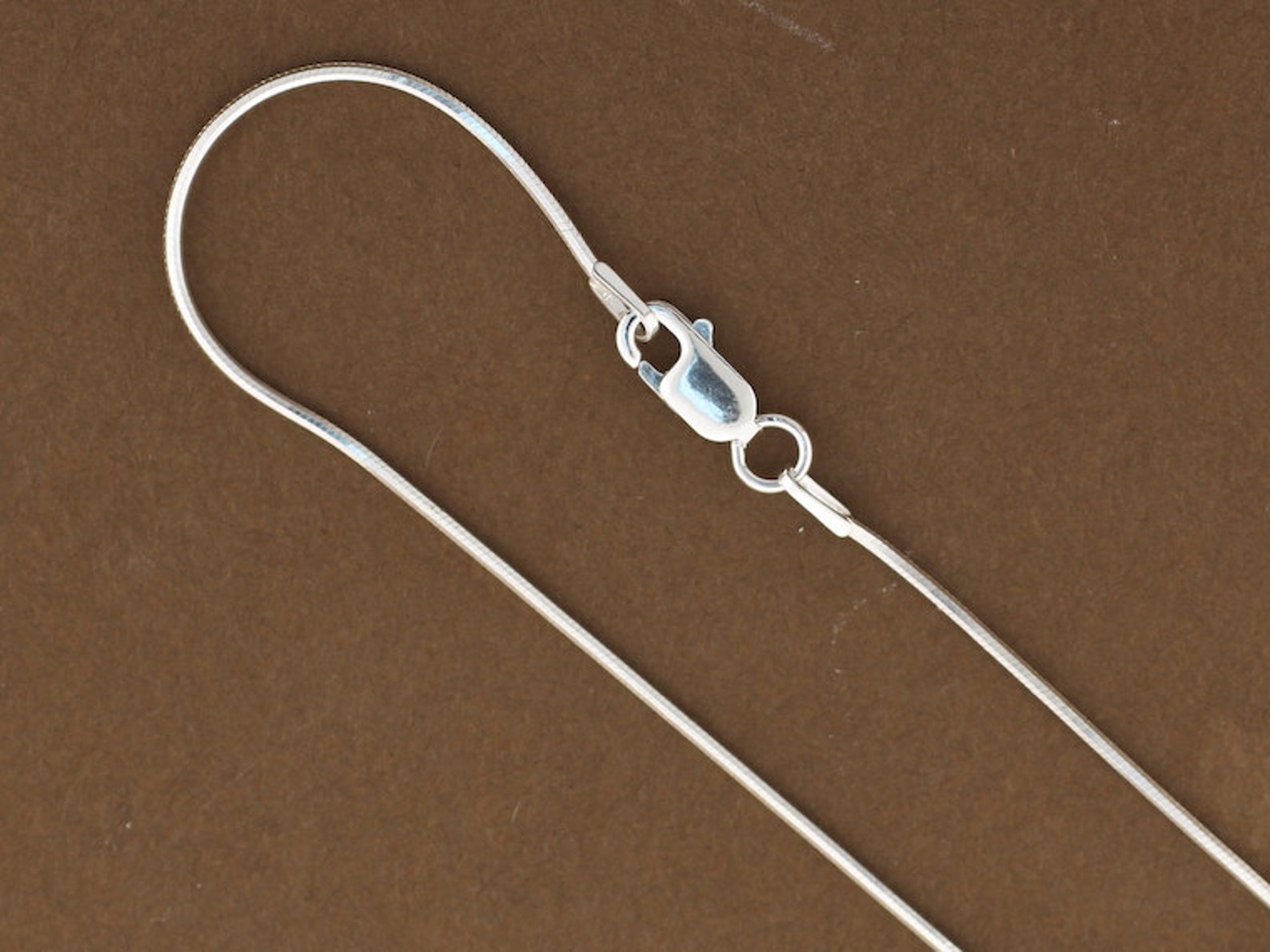 Diamond Cut Snake Chain, 1.5mm Mirror Snake Chain, Sterling Silver ...