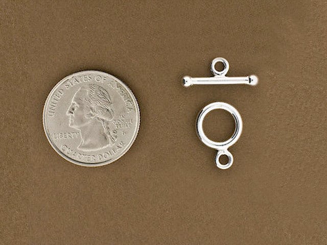 50 Sets, Sterling Silver Toggle Clap, High Polished Silver Toggle ...