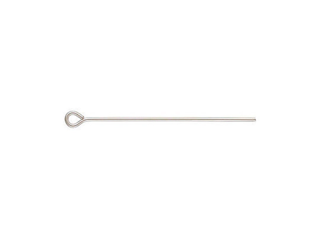 20pc, 3 Inch Eye Pins, Genuine .925 Sterling Silver, Long Stick Pins ...