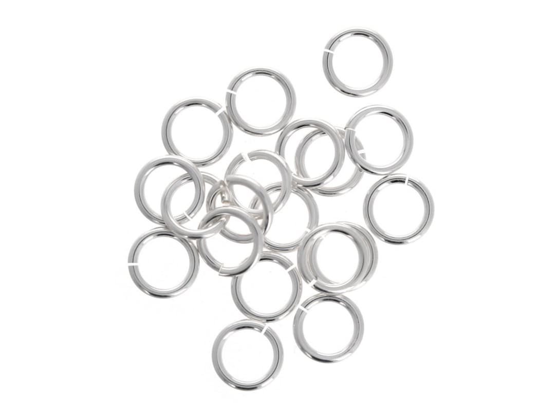 Genuine 14kt White Gold, 3mm Open Jump Ring, 1pc, 24 Gauge, Real White ...