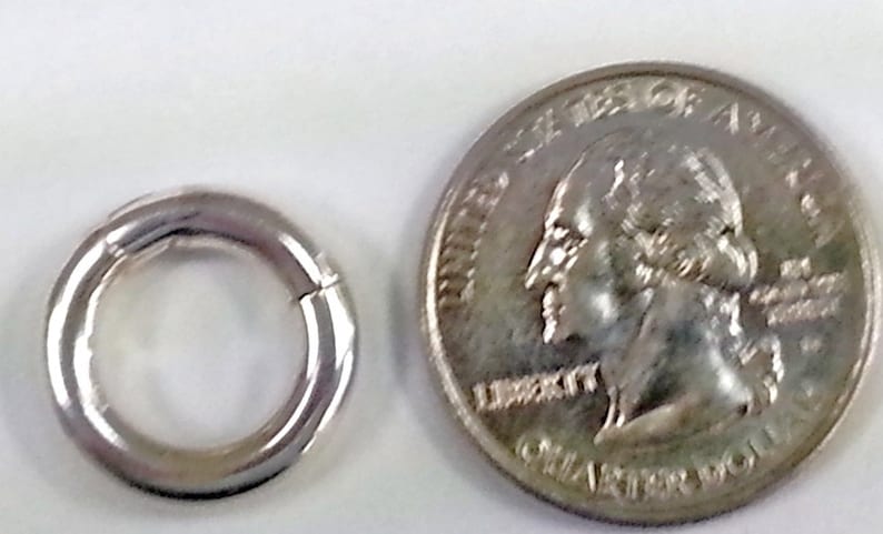 Sterling Silver Circle Clasp 17mm Large Round Clasp Openable | Etsy