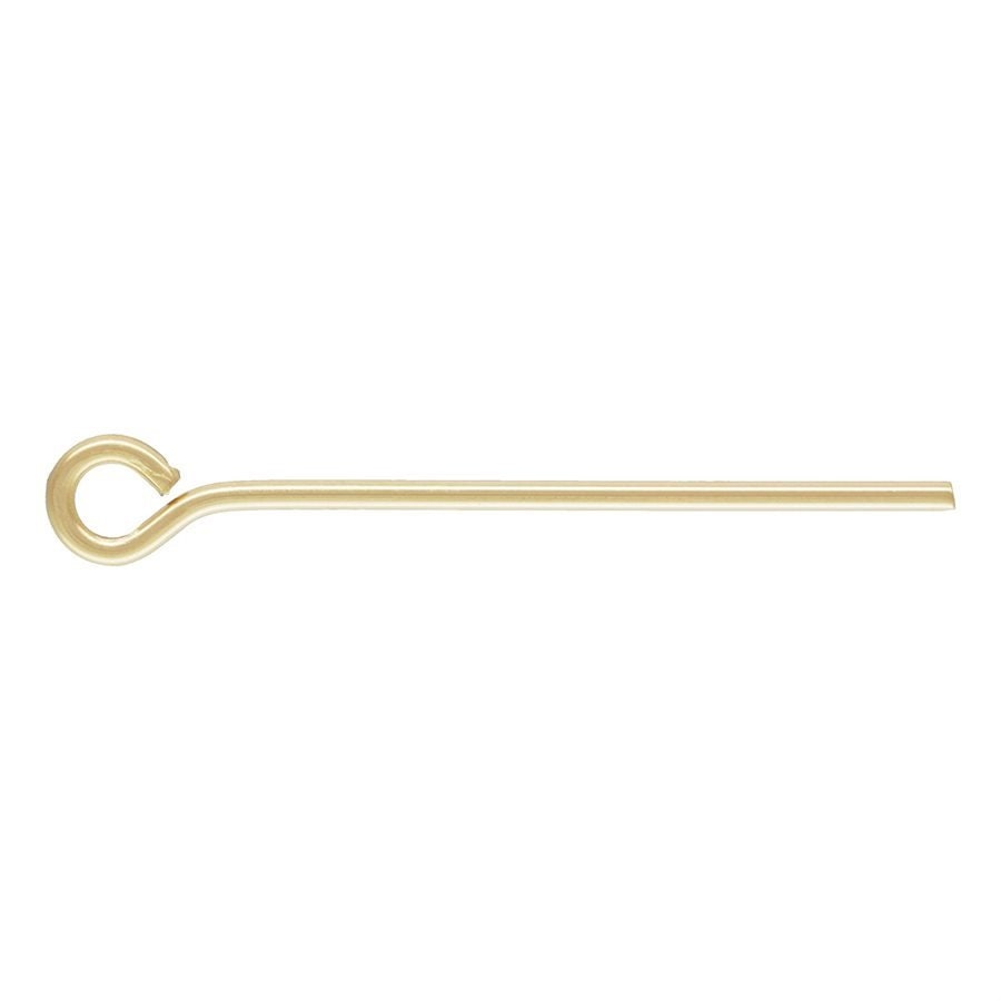 Gold Eye Pins, 25pcs, Gold Filled 1.5 Inch Eye Pin, 24 Gauge, 14kt ...