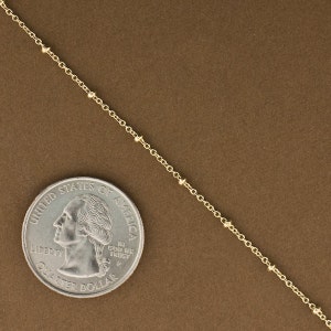 100 Feet, Gold Filled Satellite Chain. 14kt Gold Filled Cable Chain ...