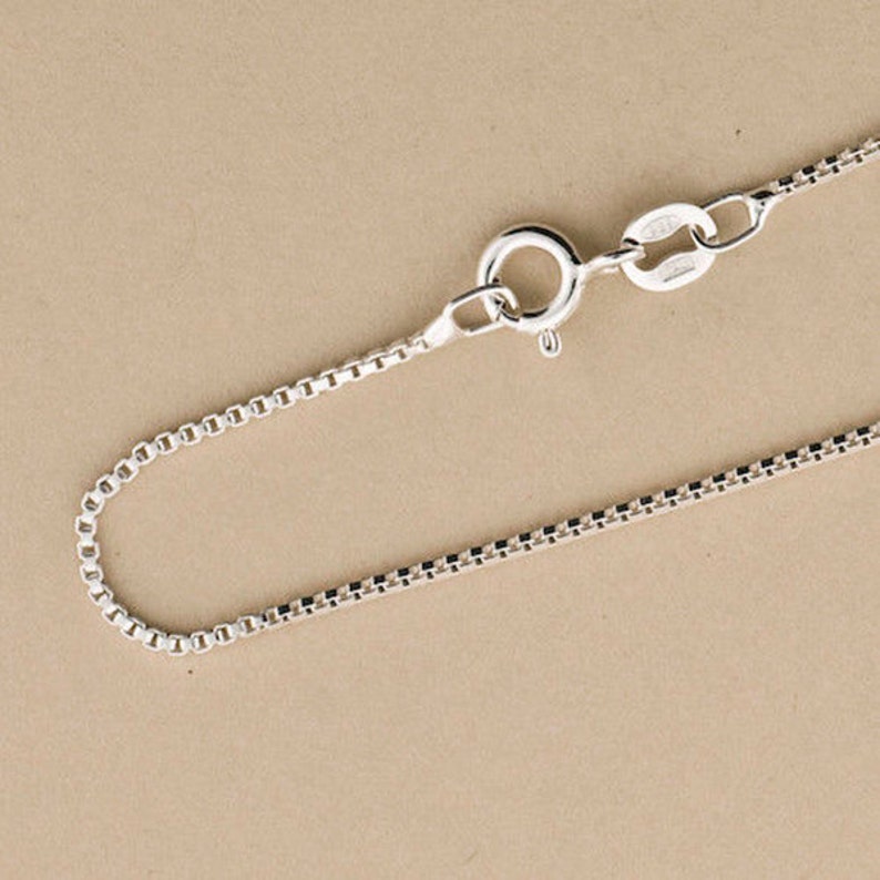 Box Chain 1mm Box Chain Sterling Silver Chain .925 Sterling - Etsy