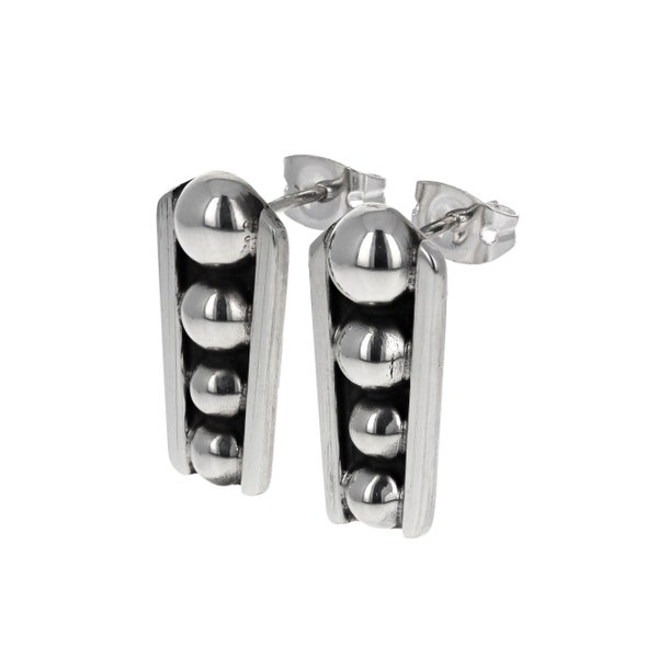 Sterling Silver Bar Earrings - Etsy