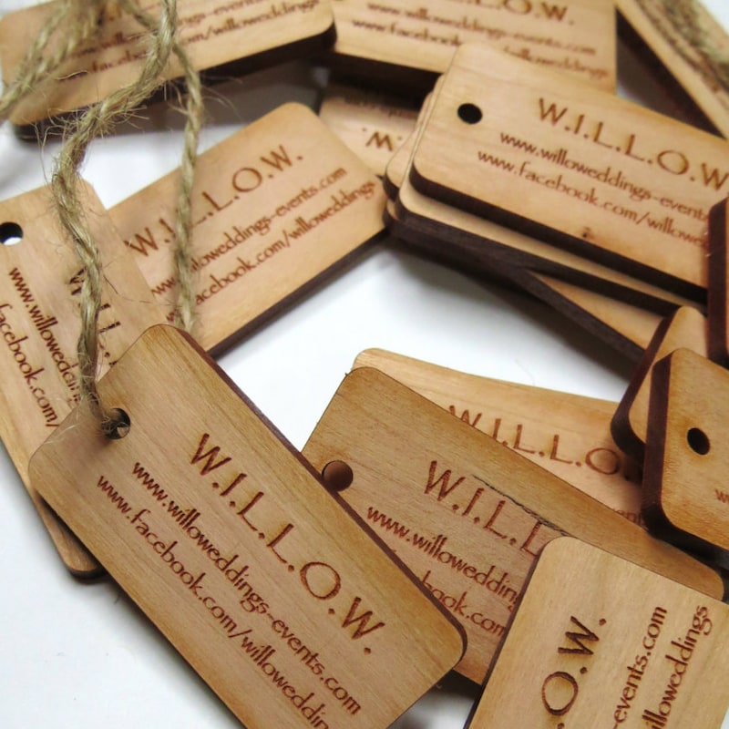 Engraved Wood Tags - Etsy