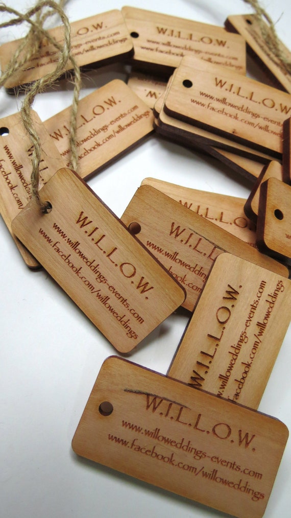 50 1 X 2 Custom Wood Tags Custom Engraved Tags Wood Gift - Etsy
