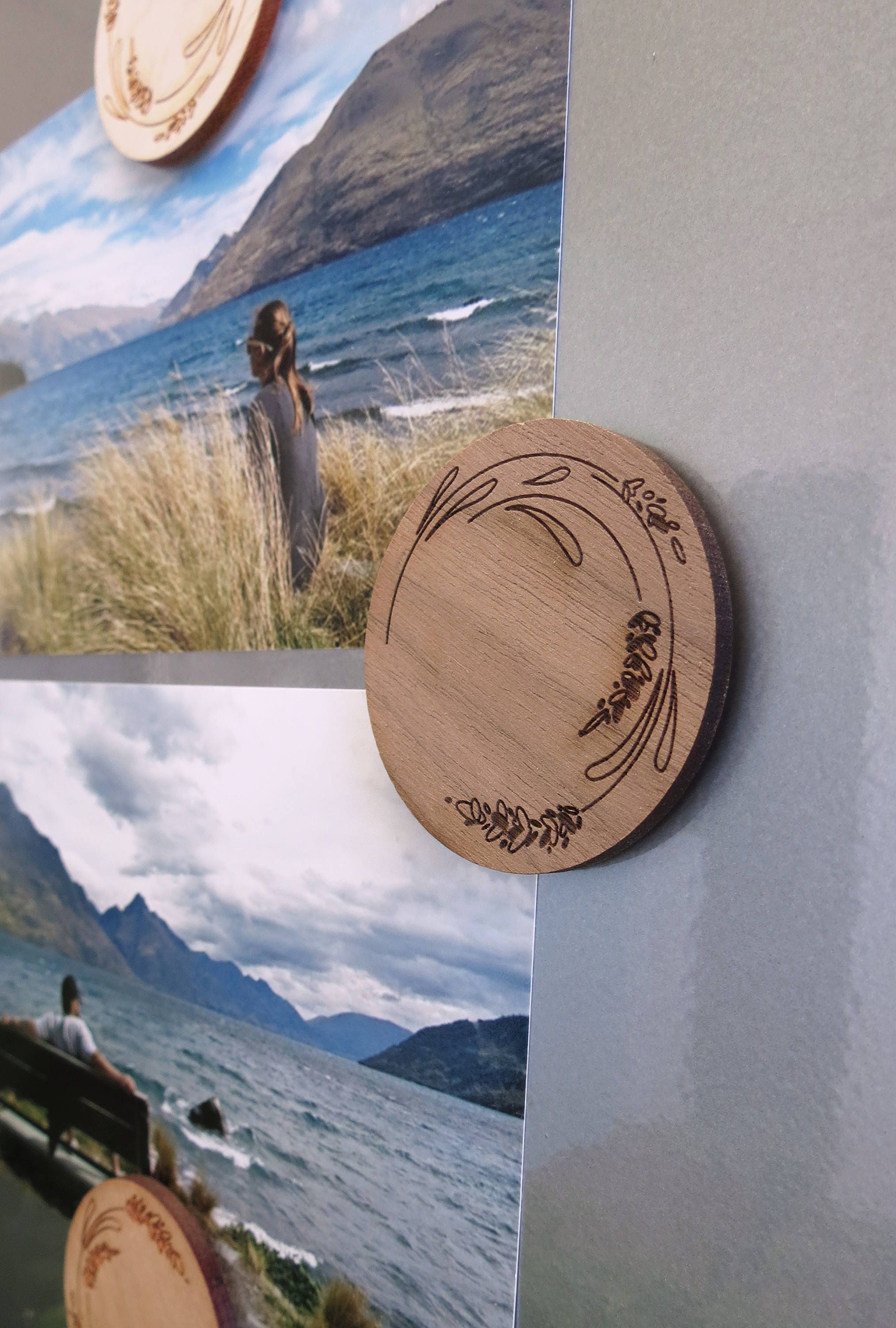 SALE Wood Magnets Set of 2 Lavender Wood Magnet Laser | Etsy