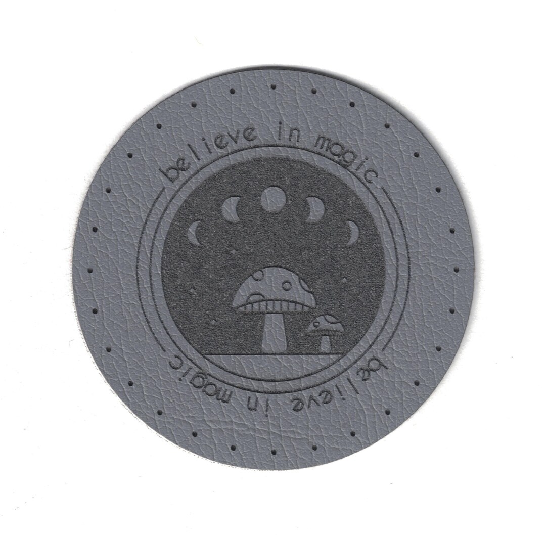 2 Inch Round Patch Faux Leather Patches - Etsy