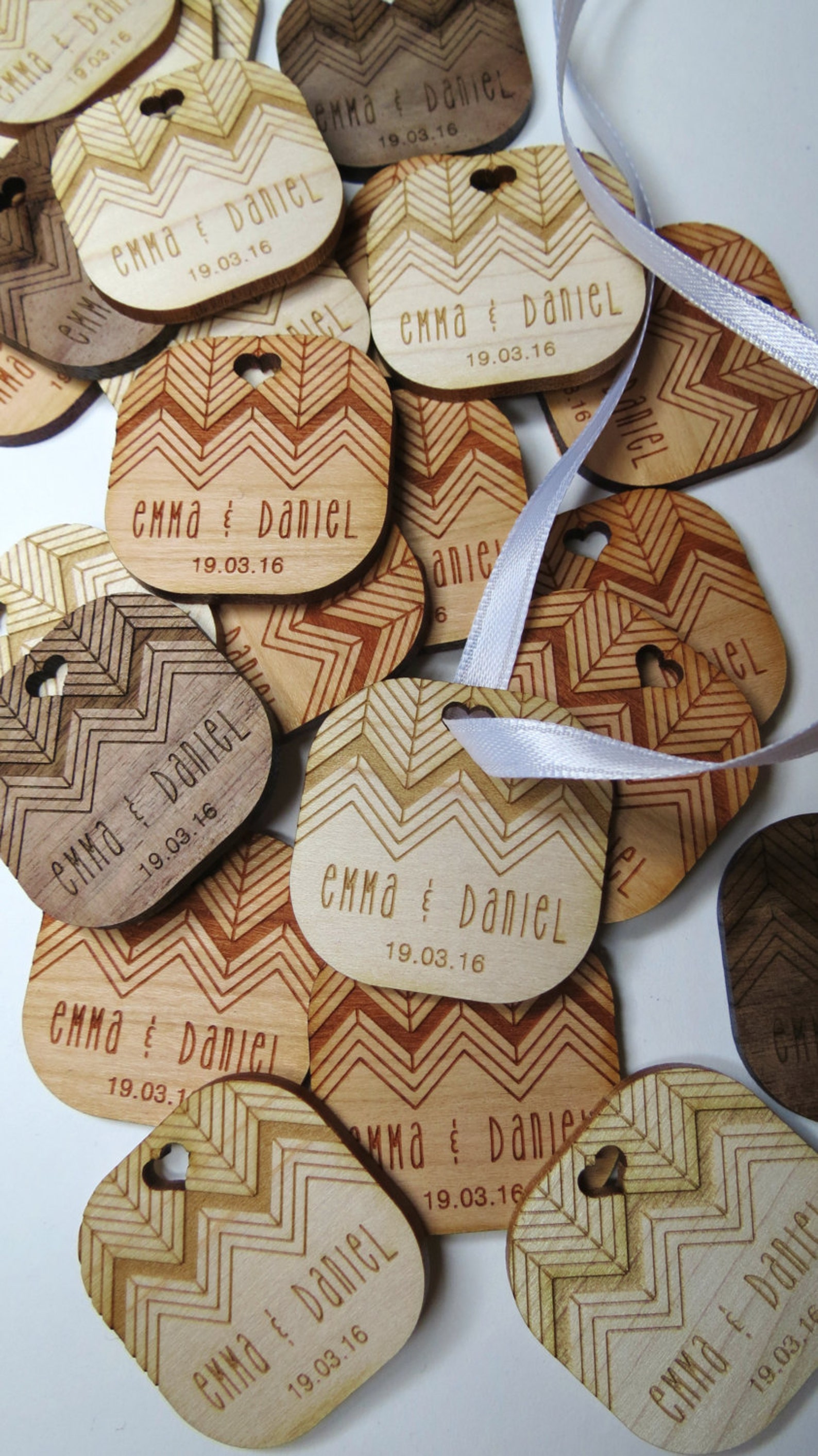 1.5 X 1.5 Wedding Tags Custom Wedding Tags Wood Wedding - Etsy