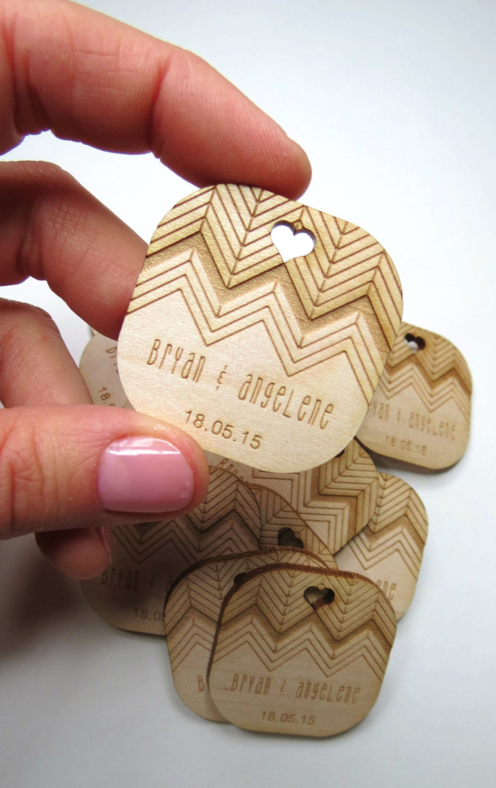 1.5 X 1.5 Wedding Tags Custom Wedding Tags Wood Wedding - Etsy