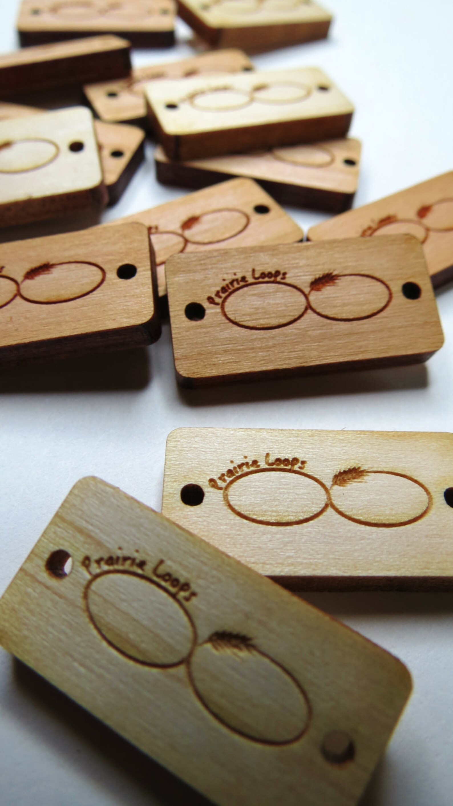 50 .5 X 1 Custom Wood Tags Custom Knitting Tags Wood - Etsy