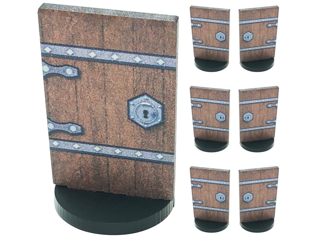 DND Terrain Door Marker Set | X6 Side Doors | Full Color Dungeon Doors ...