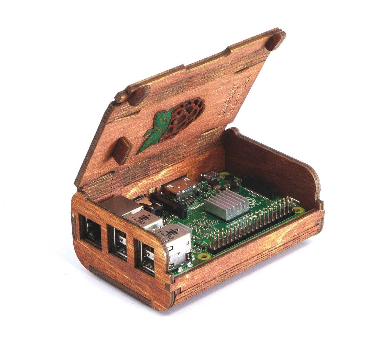 Raspberry Pi 3B 3 B Flexpi Case Red Raspberry - Etsy