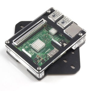 C4labs Zebra VESA Mounting Plate - Acrylic - for Raspberry Pi 4B, 3B+, A+, Arduino Uno: Black - Etsy