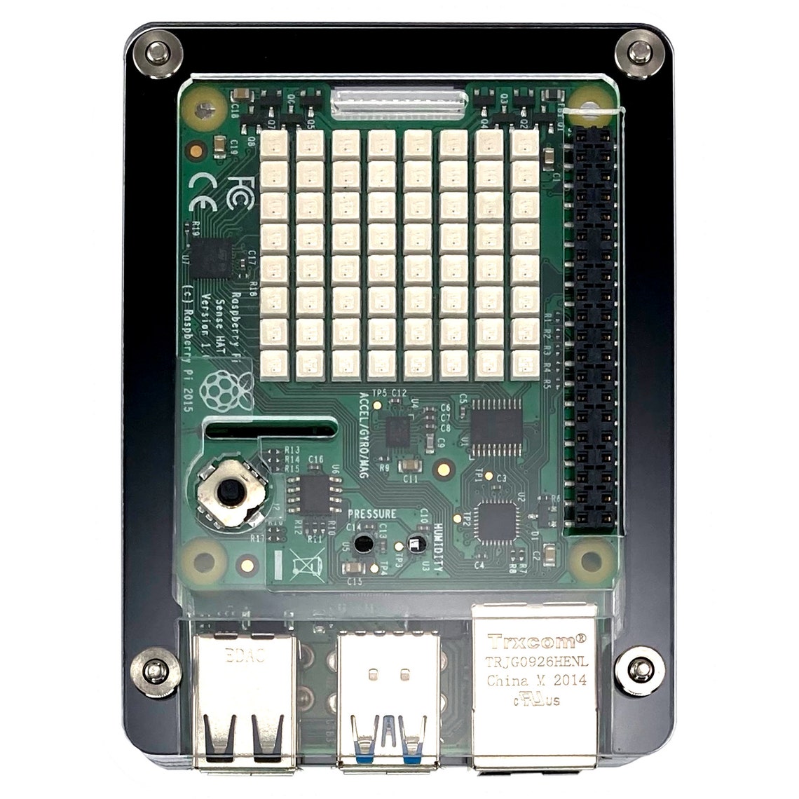 C4labs Zebra Sense Hat Case Kit-for the Raspberry Pi 3B or 4B - Etsy