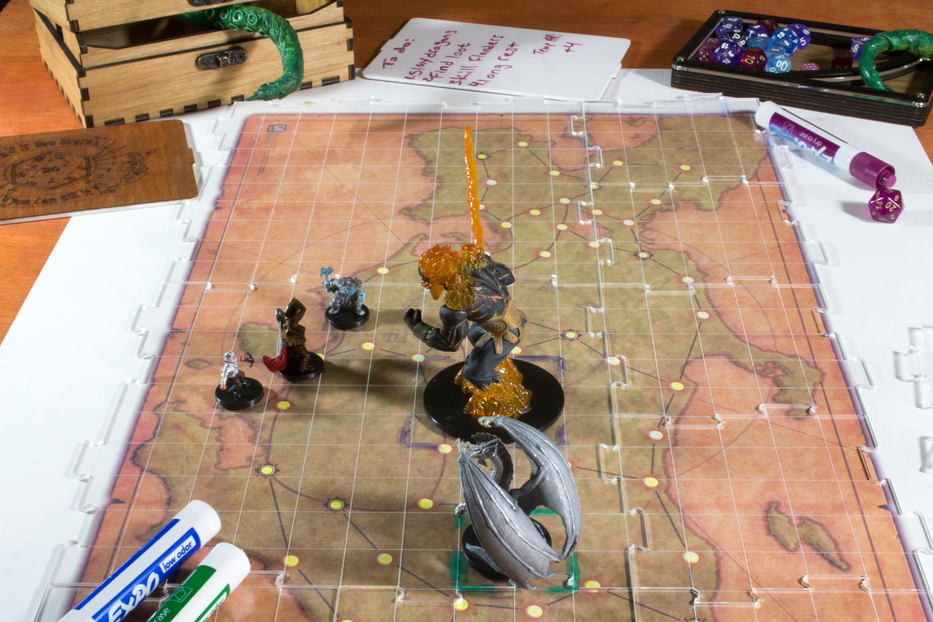 Clear Acrylic Battle Tiles Great for D & D and RPG Games - Etsy