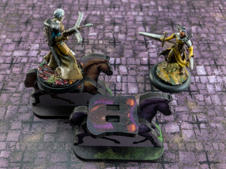 Horse Character Mount | X4 Mounts | 1x2in Base | Role Playing Games ...