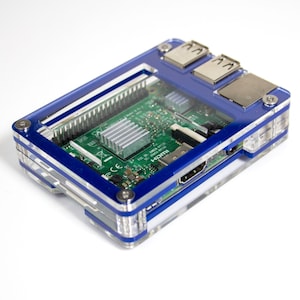 C4labs Zebra Case for Raspberry Pi 3B+, 3, 2 and B+ With Power Cord, Heatsinks & Fan Option ...