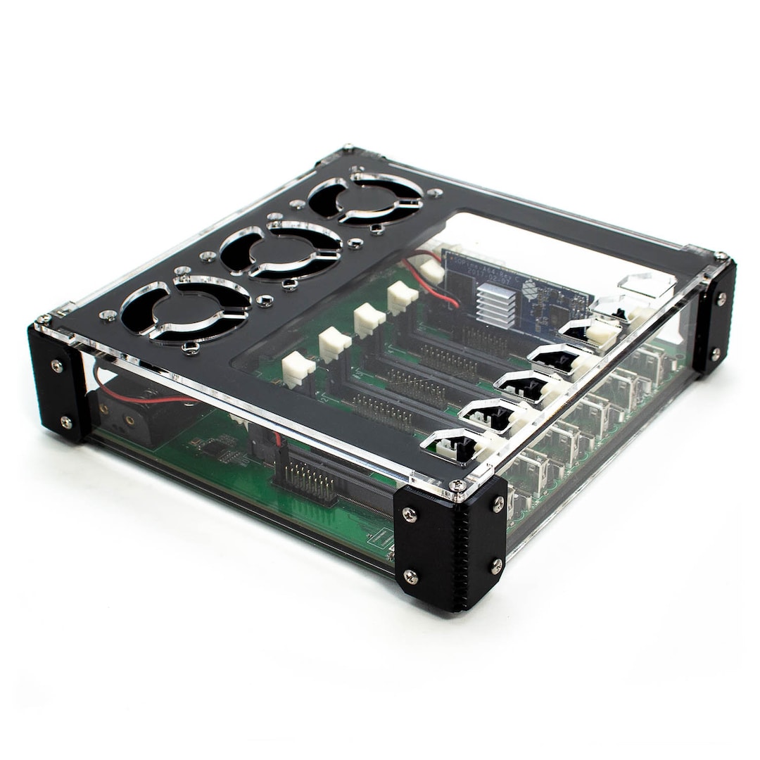 C4labs PINE64 Cluster Case–pine64 CLUSTERBOARD: 7 Sopine Compute Module ...