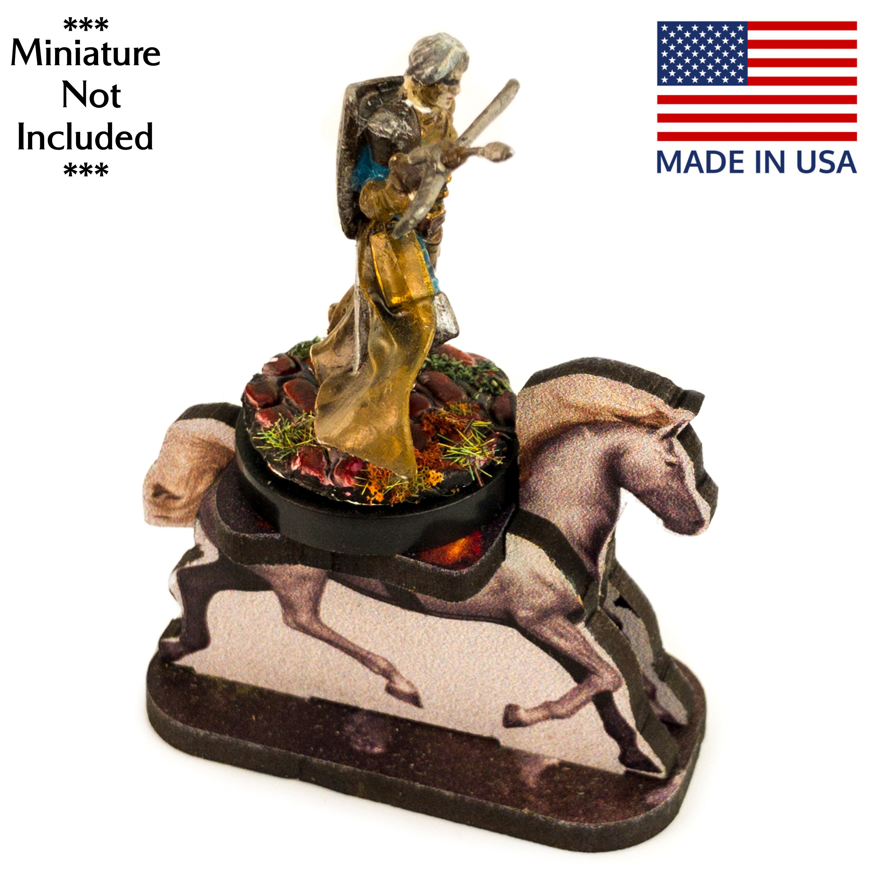 Horse Character Mount | X4 Mounts | 1x2in Base | Role Playing Games ...