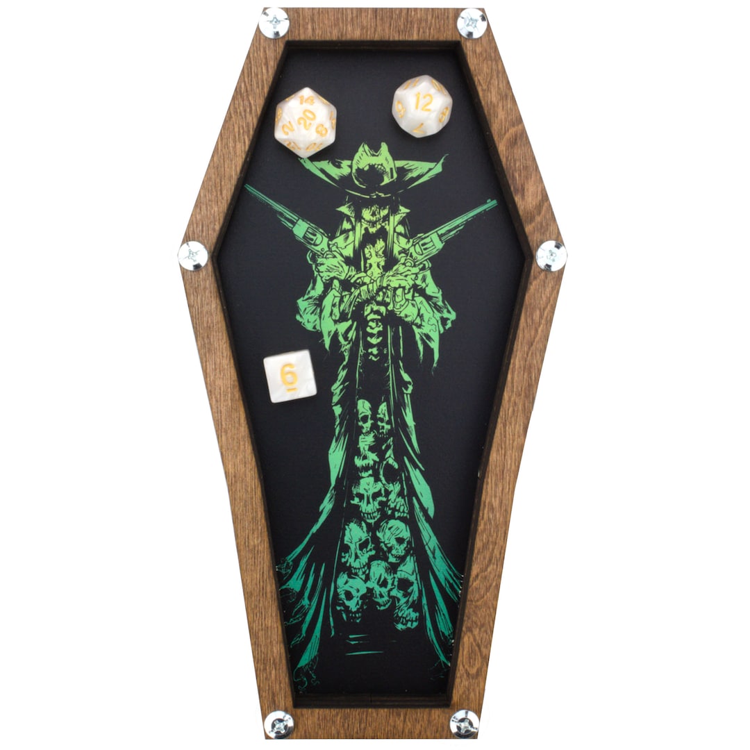 C4labs 10″ X 5.25″ Coffin Dice Tray – Padded Vegan Leather – Gun ...