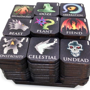 D&D Monster Tokens | 78 Tokens | Full Color | 1/8” Wood | Ttrpgs, Rpgs ...