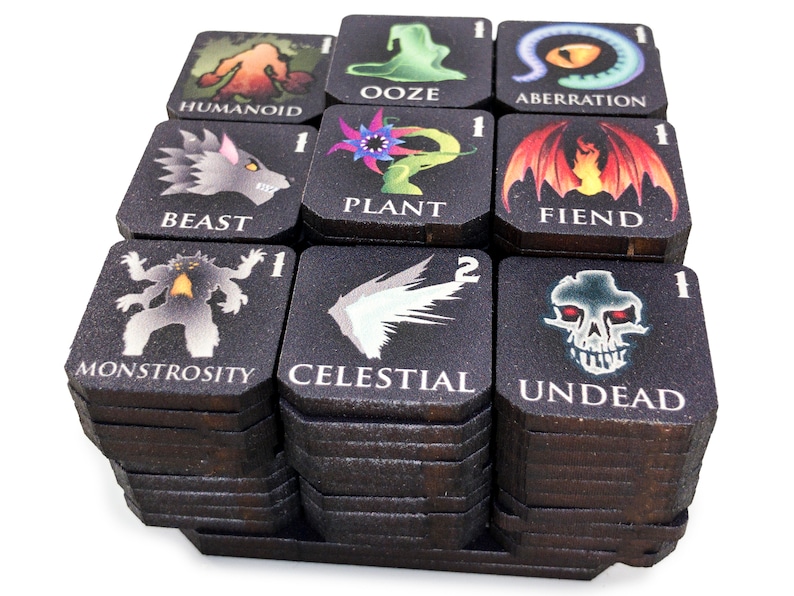 D&D Monster Tokens | 78 Tokens | Full Color | 1/8” Wood | Ttrpgs, Rpgs ...