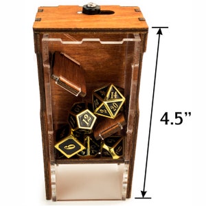 Micro Travel Portable Dice Tower AND Dice Vault | Fits Standard 7 Set ...