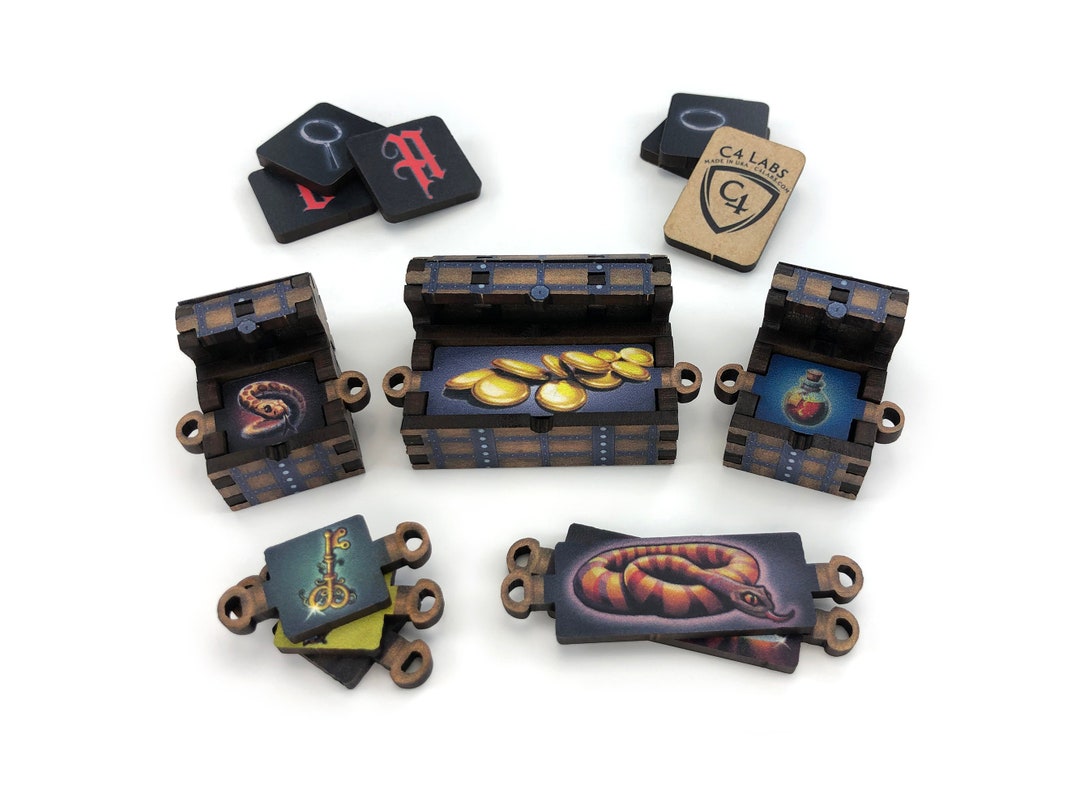 Dungeon Chest Set | Interchangeable Contents | Scatter Terrain for Dnd ...