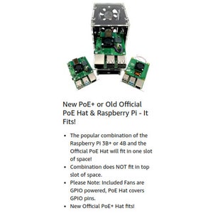 C4labs Bramble 4 or 6 Stack Cluster Case With Fans for Raspberry Pi5 ...