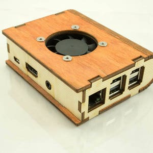 Wood Pi Book Case for Raspberry Pi 3B+, 3 Pi2 & B+ With Fan - Etsy