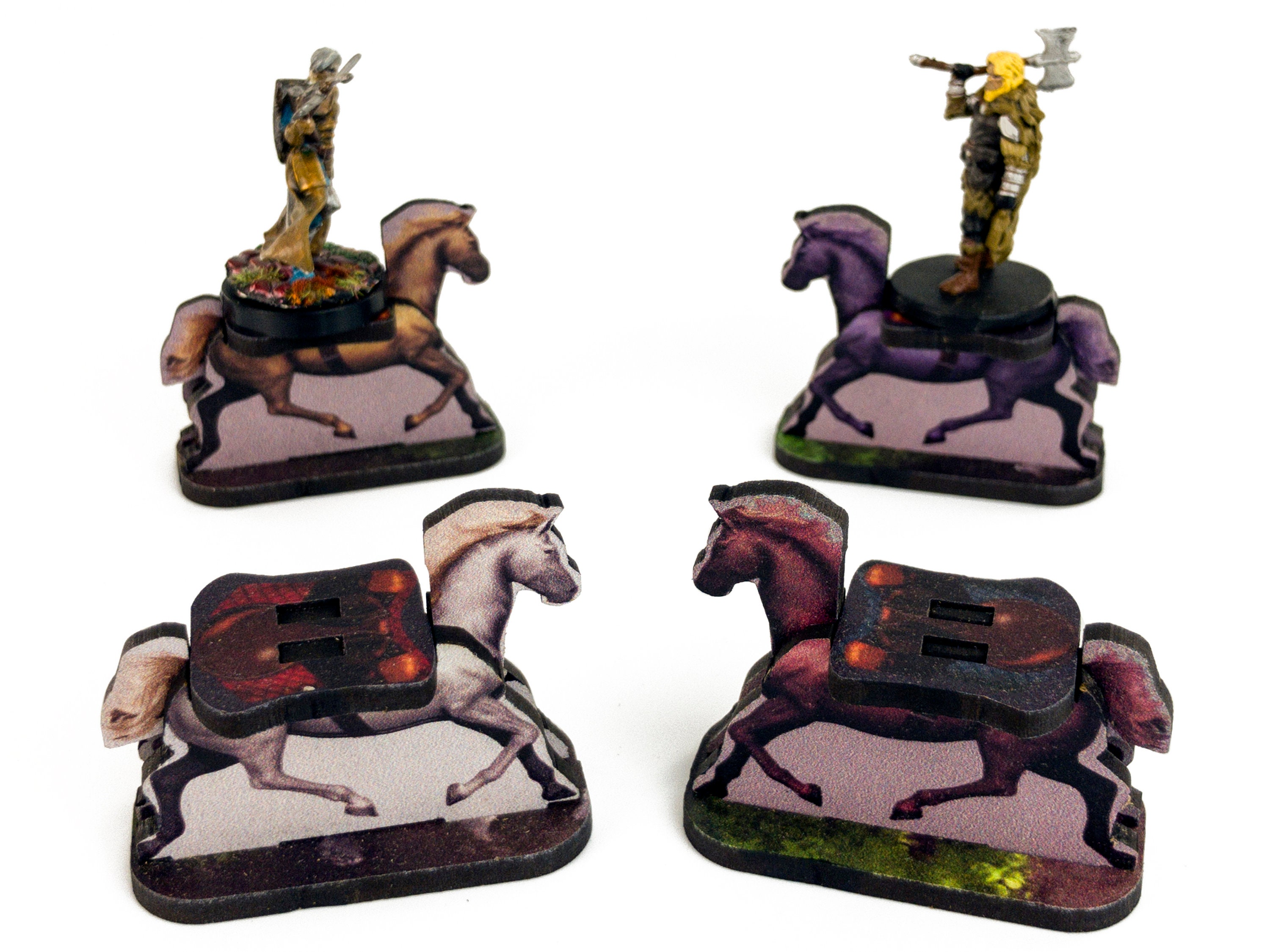 Horse Character Mount | X4 Mounts | 1x2in Base | Role Playing Games ...