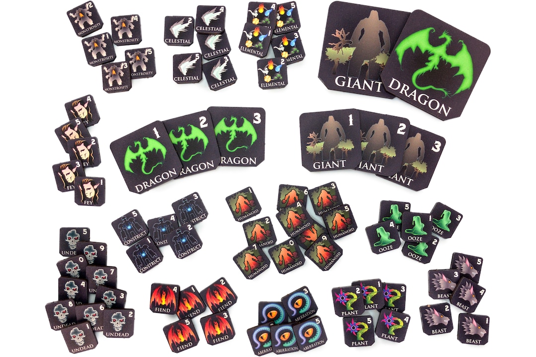 D&D Monster Tokens | 78 Tokens | Full Color | 1/8” Wood | Ttrpgs, Rpgs ...