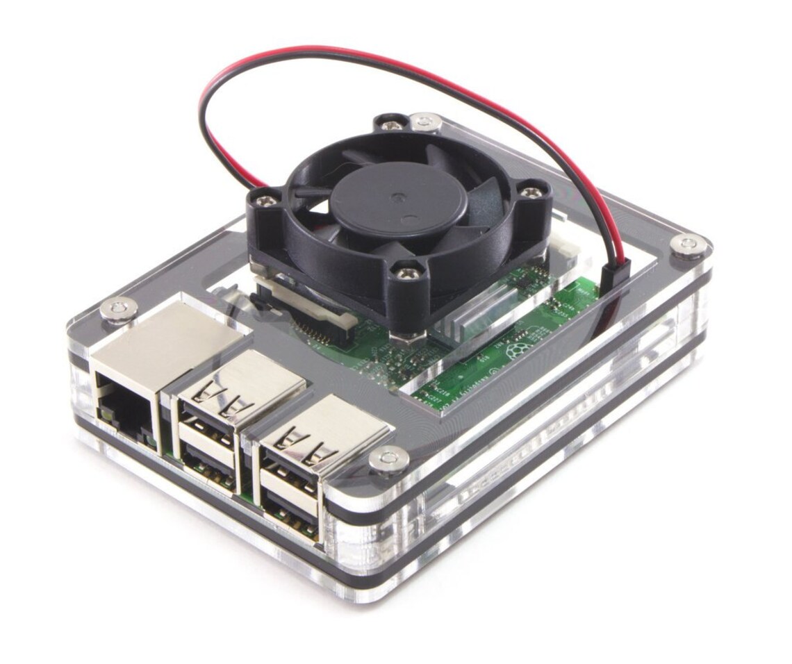 Zebra Fan Top Upgrade for Raspberry Pi 3B+, 3 2 B+ or ASUS Tinker Board ...