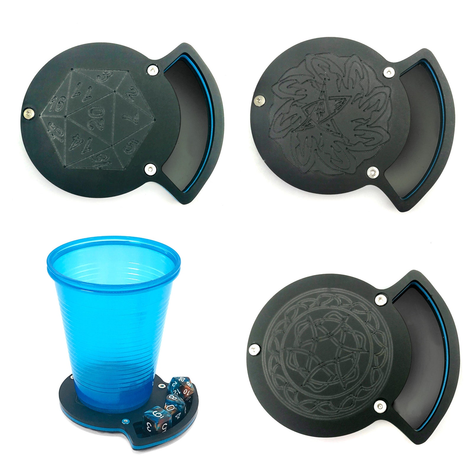 C4labs Acrylic Dice Coaster Set of 9 Design Options Dnd - Etsy