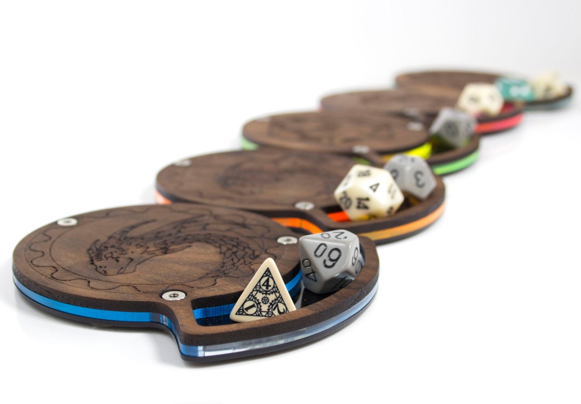 The Original Solid Walnut Top Dice Coasters in 4 Styles and 5 - Etsy