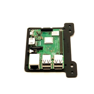 C4labs Zebra VESA Arm Mounting Plate - Acrylic- for Raspberry Pi 4B, 3B+, 3, Pi 2, and Pi B+ ...