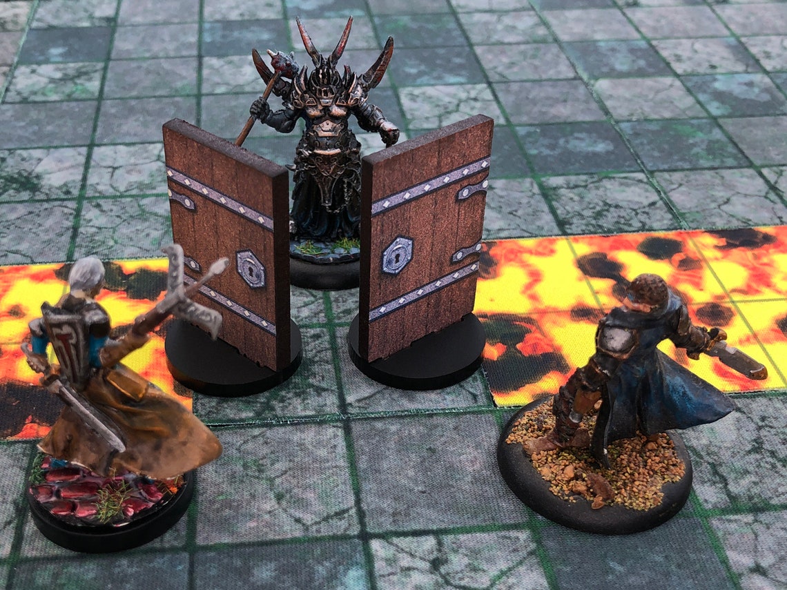 DND Terrain Door Marker Set | X6 Side Doors | Full Color Dungeon Doors ...