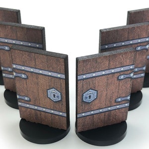 DND Terrain Door Marker Set | X6 Side Doors | Full Color Dungeon Doors ...