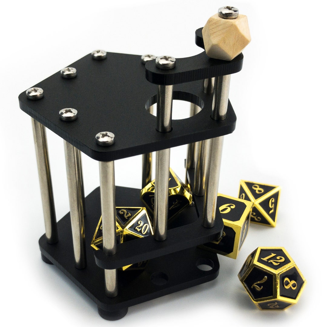 Dnd Dice Jail | Metal Bars | Cage for Bad Dice | Prison | Fits Full Set ...
