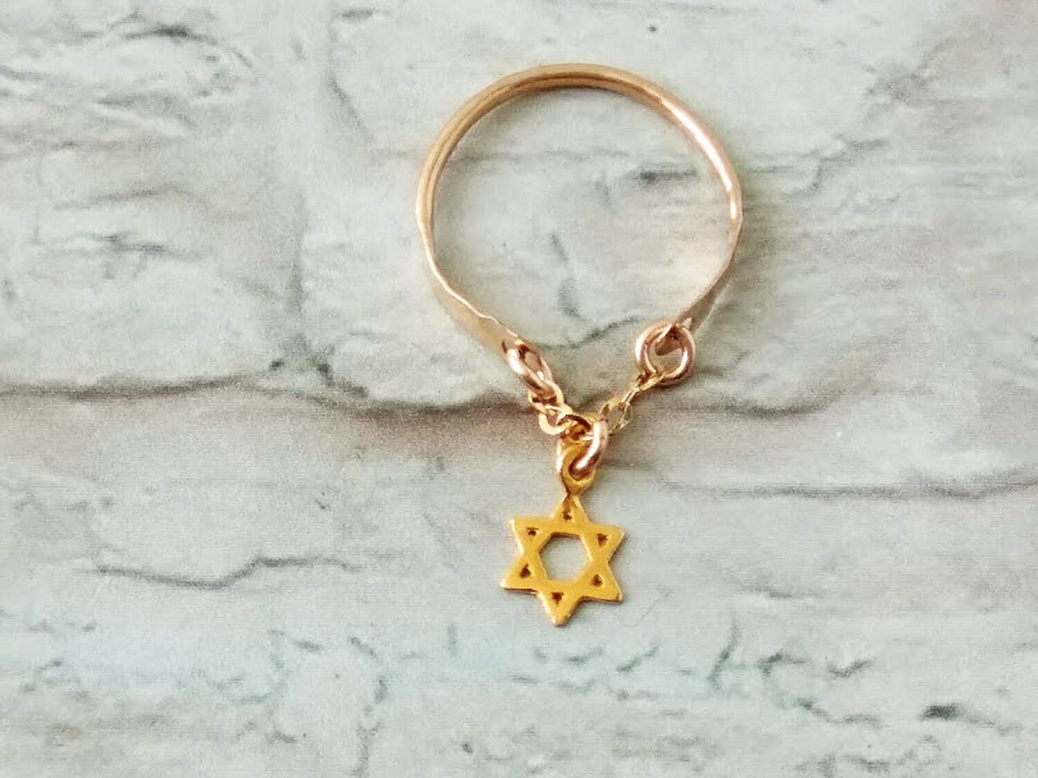 Judaica Jewelry Star of David Ring Adjustable Ring for | Etsy