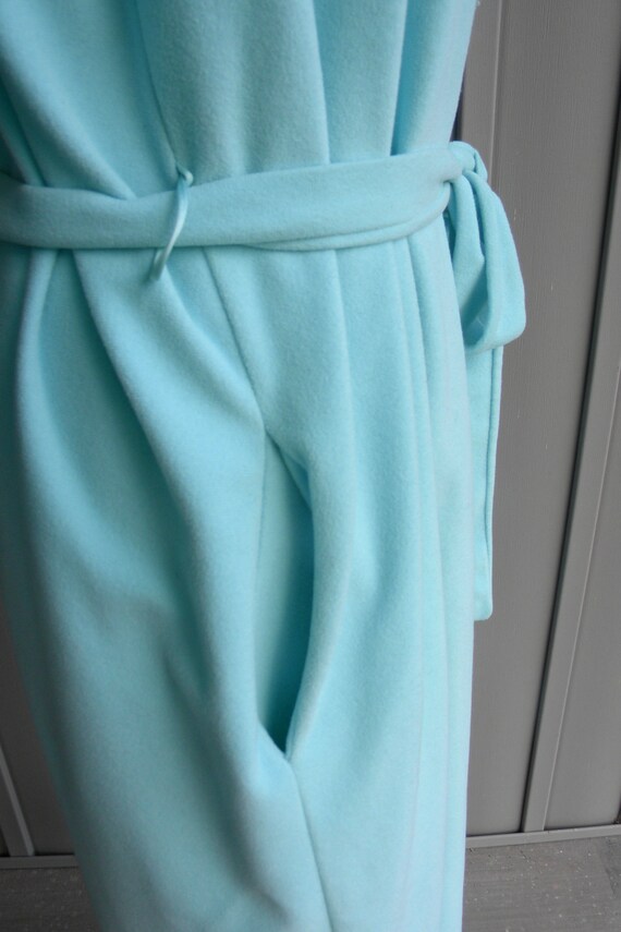 Vintage Long Velour Wrap Robe / by Vanity Fair / Made… - Gem