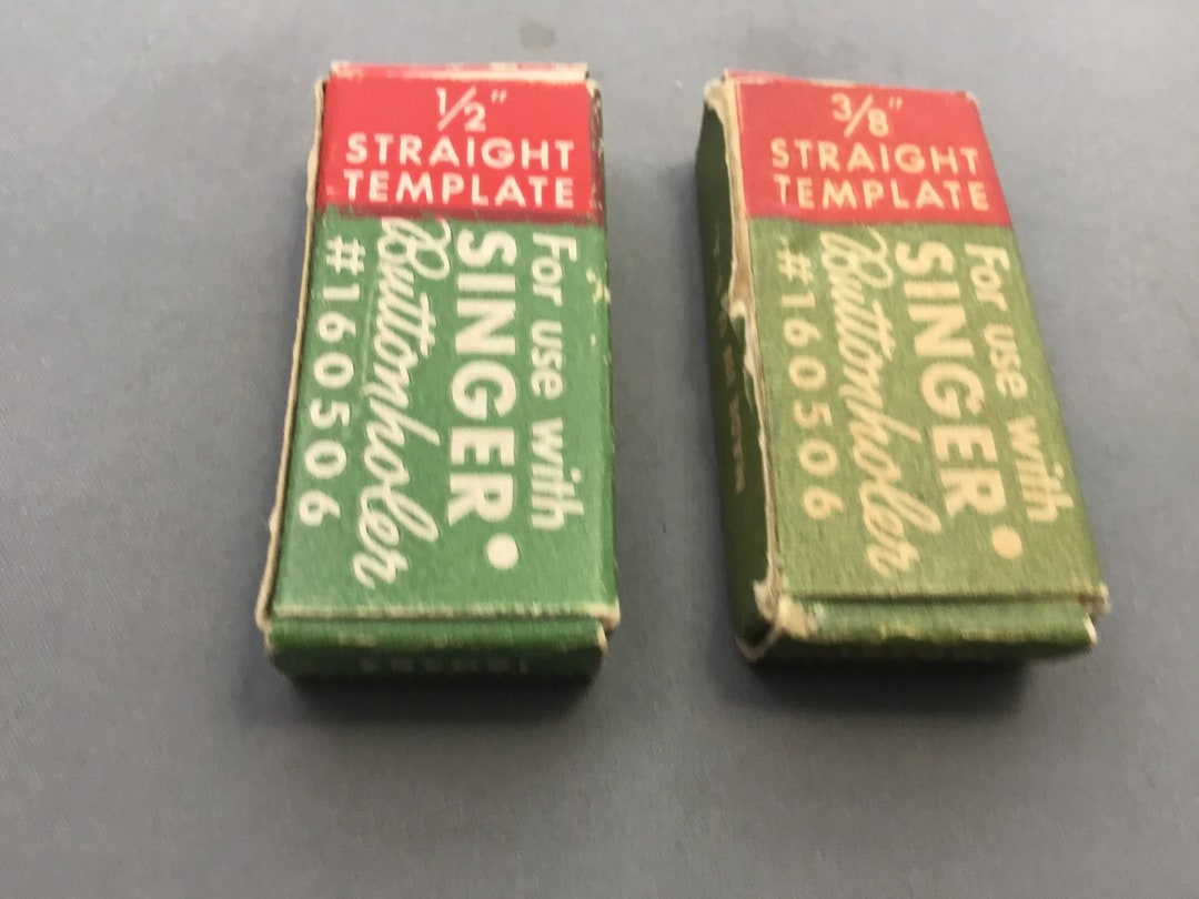 Singer Buttonholer Templates 1/2 and 3/8 Lead . - Etsy