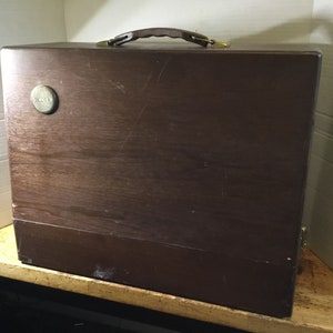 1960s Singer Sew Machine Wooden Carrying Case - Etsy