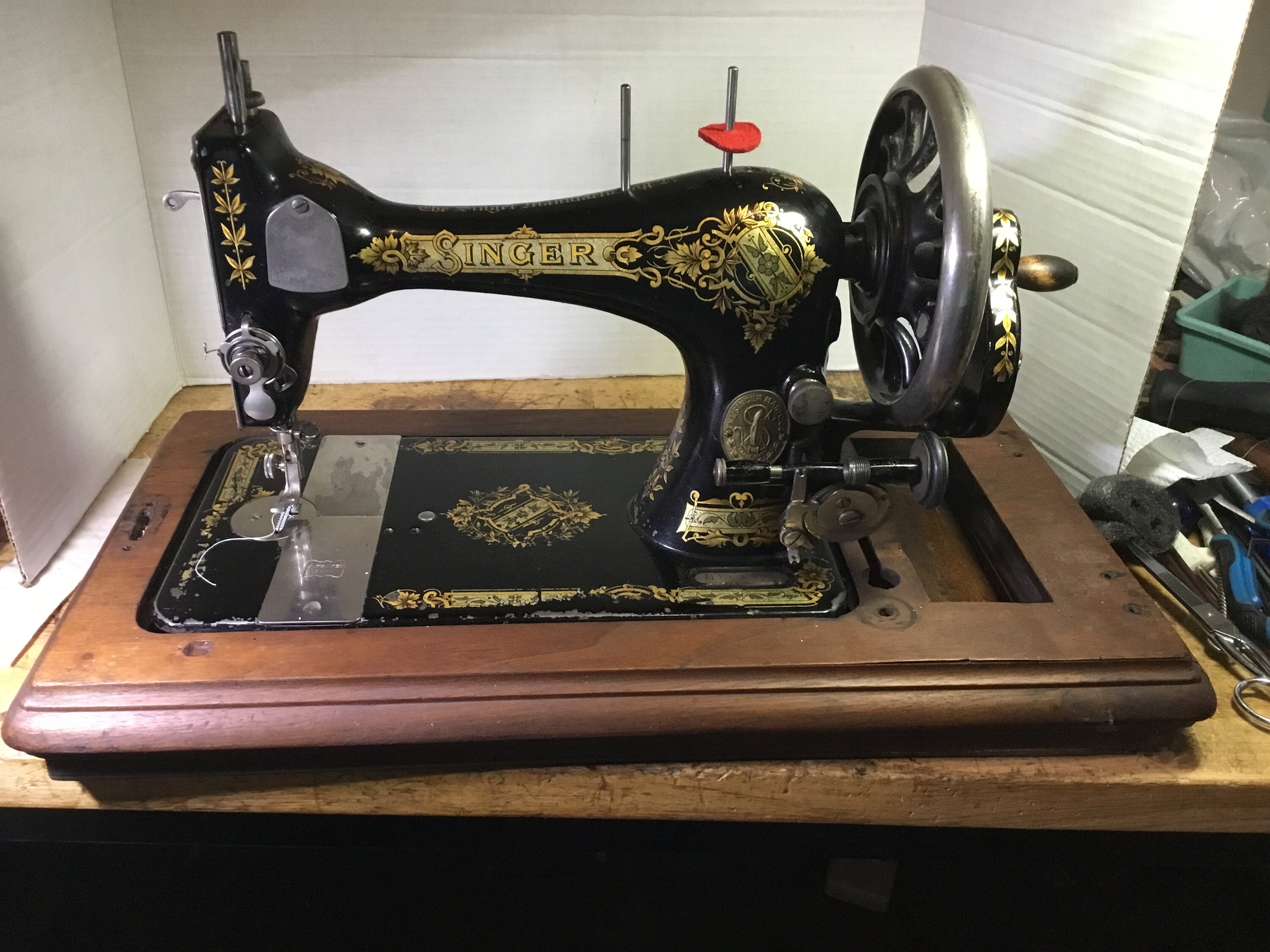 1900 Singer 28k Handcrank Sewing Machine. - Etsy