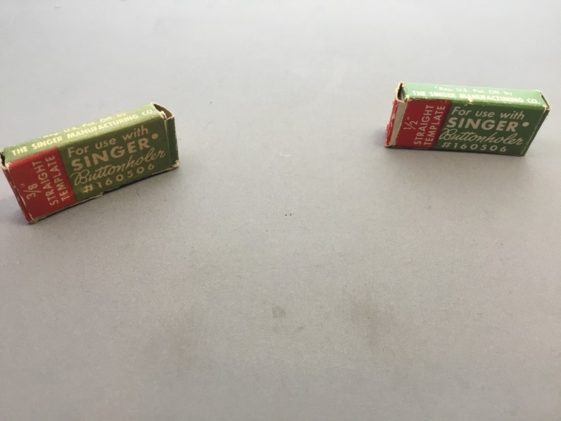 Singer Buttonholer Templates 1/2 and 3/8 Lead . - Etsy